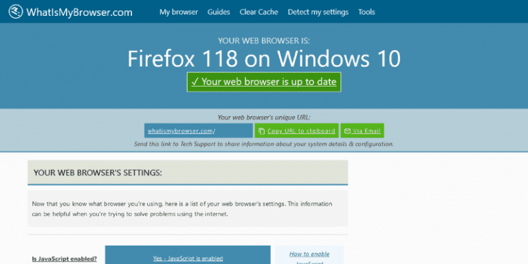 WhatIsMyBrowser - Remember These Tools